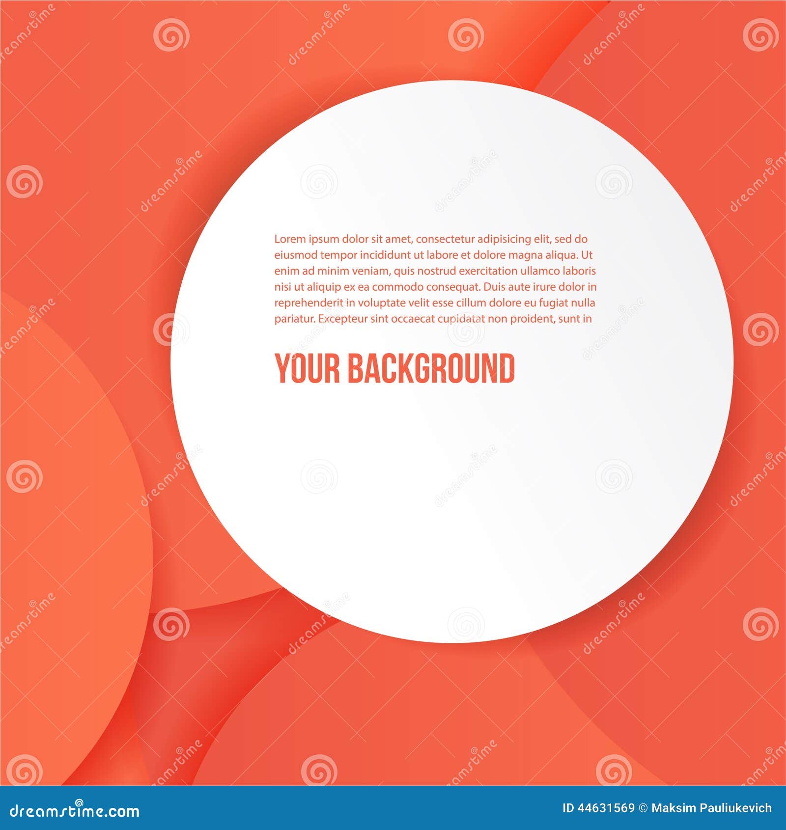 Vector Abstract Circles Template. Web Design Stock Vector ...