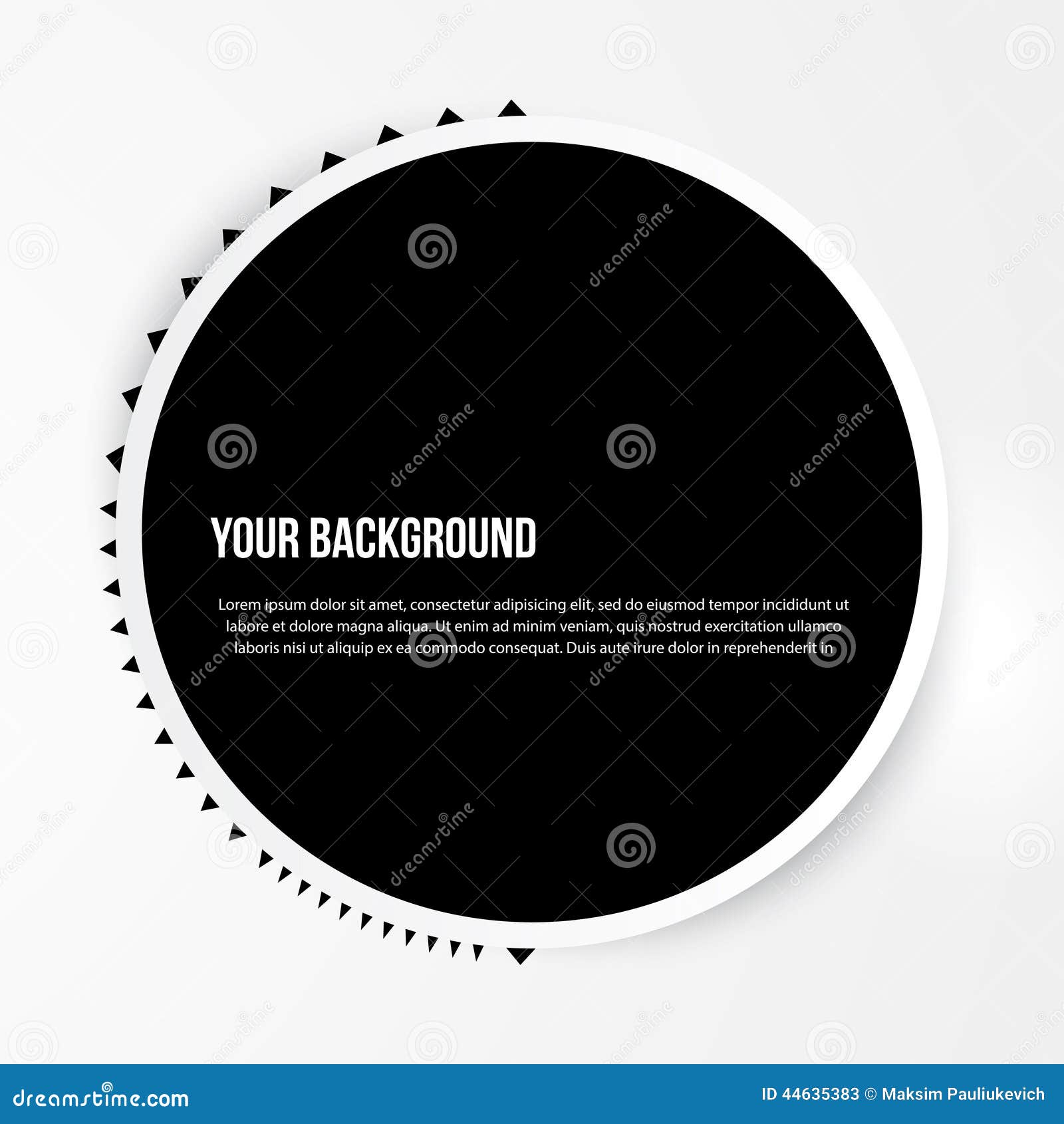 Vector Abstract Circles Template. Web Design Stock Vector ...