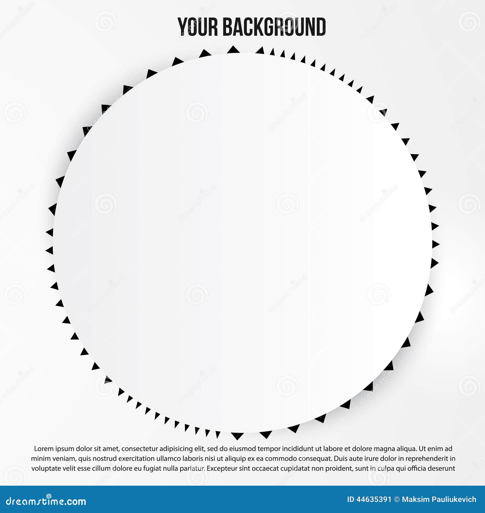 Vector Abstract Circles Template. Web Design Stock Vector ...