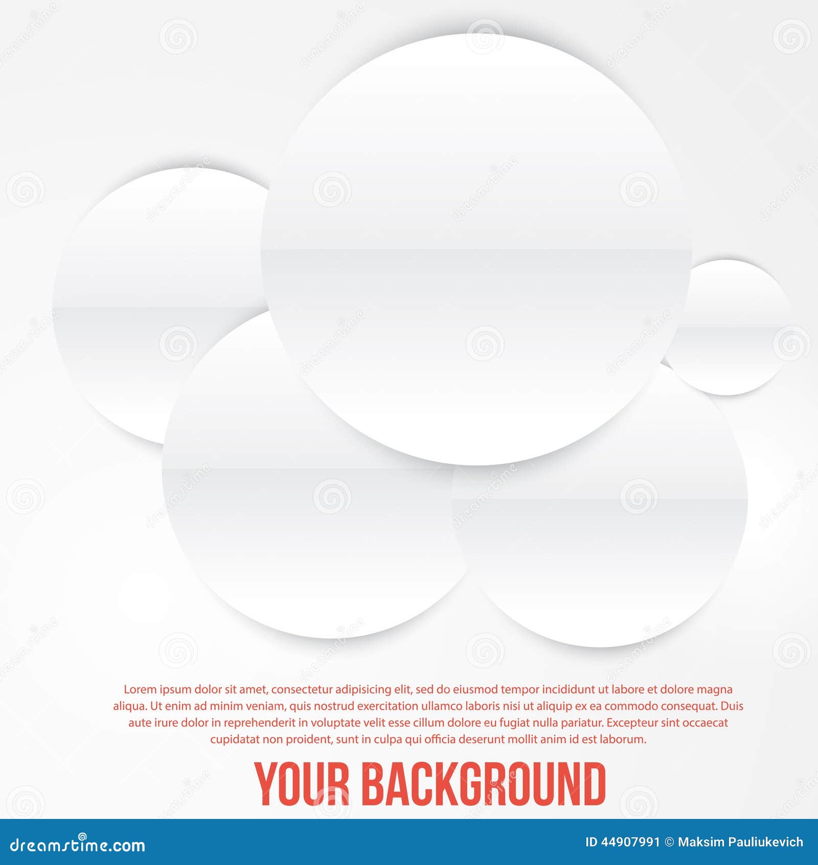 Vector Abstract Circles Template. Web Design Stock Vector ...