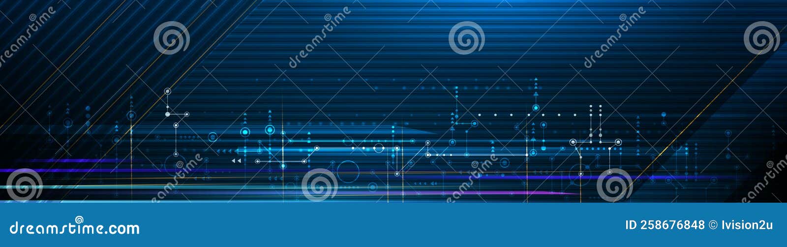 Vector Abstract Circuit Board, Illustration High Tech Computer ...