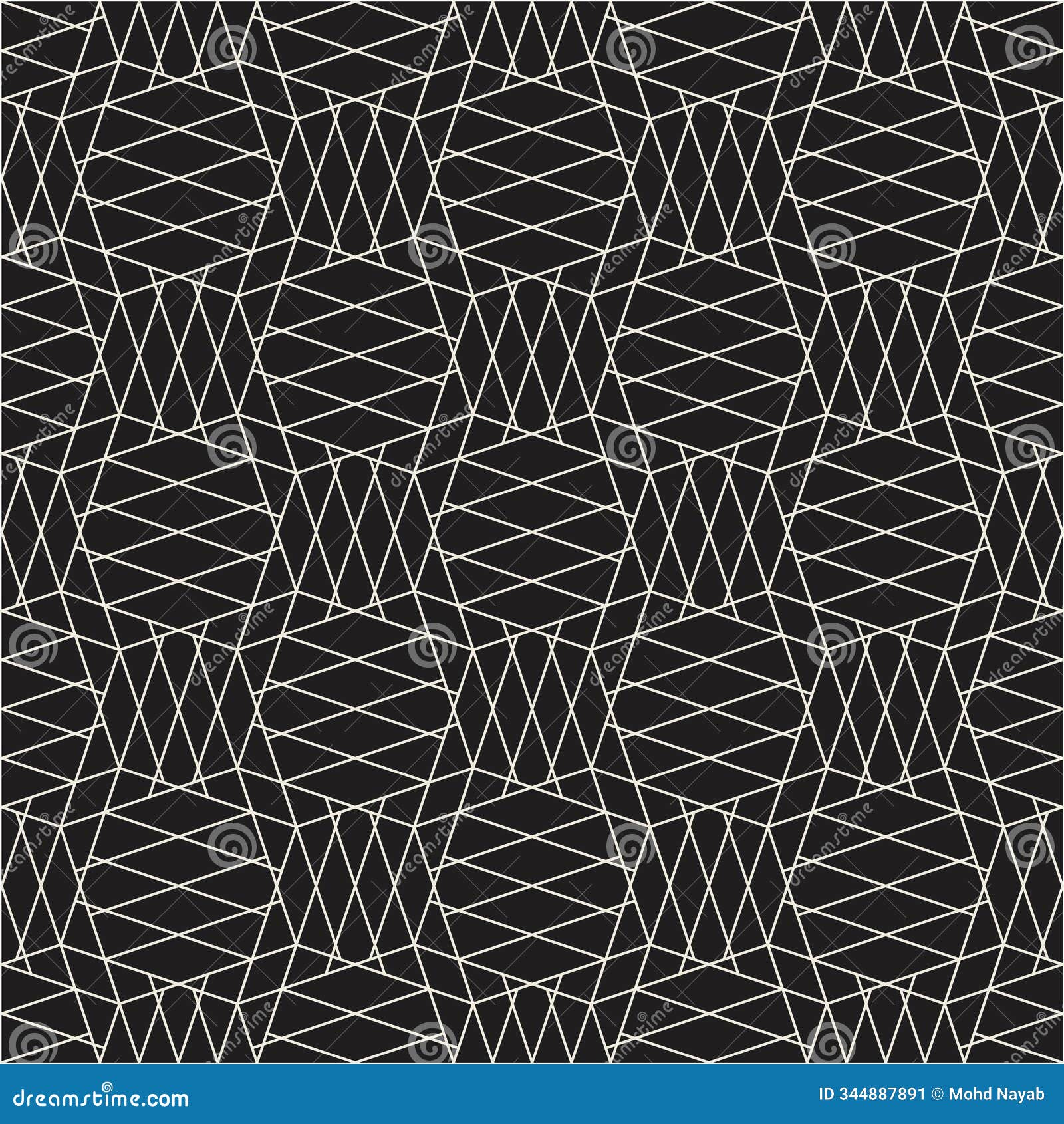 Seamless Geometric Pattern by Nayab Stock Illustration - Illustration ...