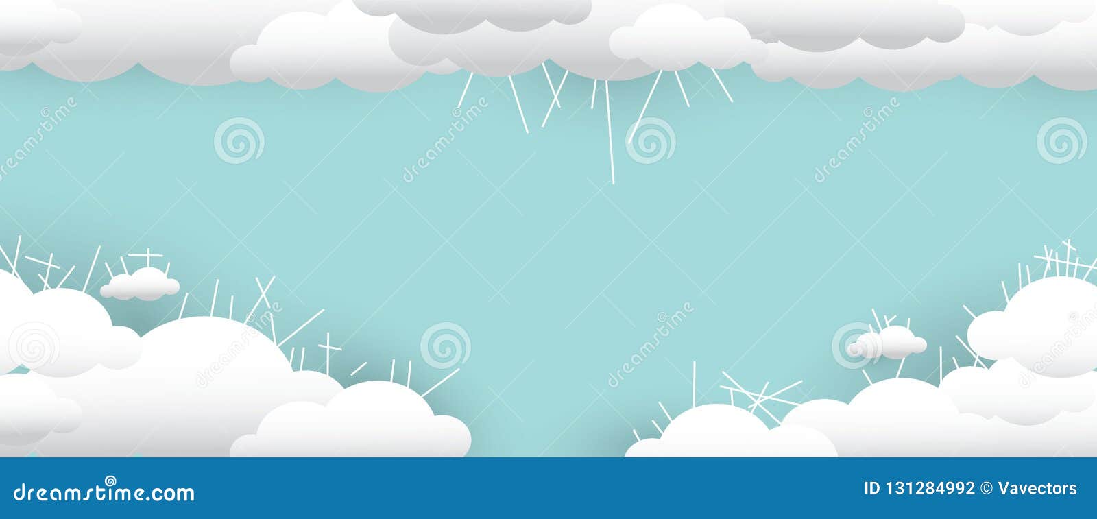 Abstract Cloud Background with Fun Design Style Stock Vector ...