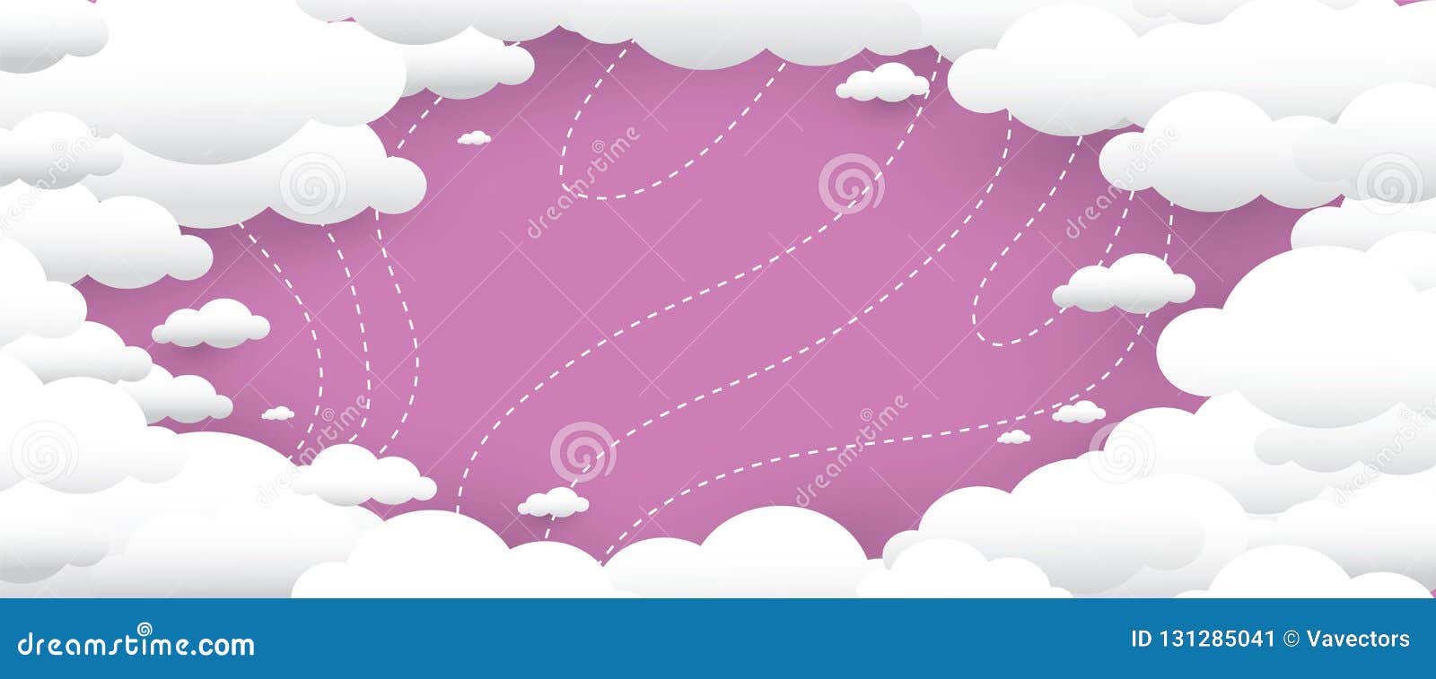 Abstract Cloud Background with Fun Design Style Stock Vector ...