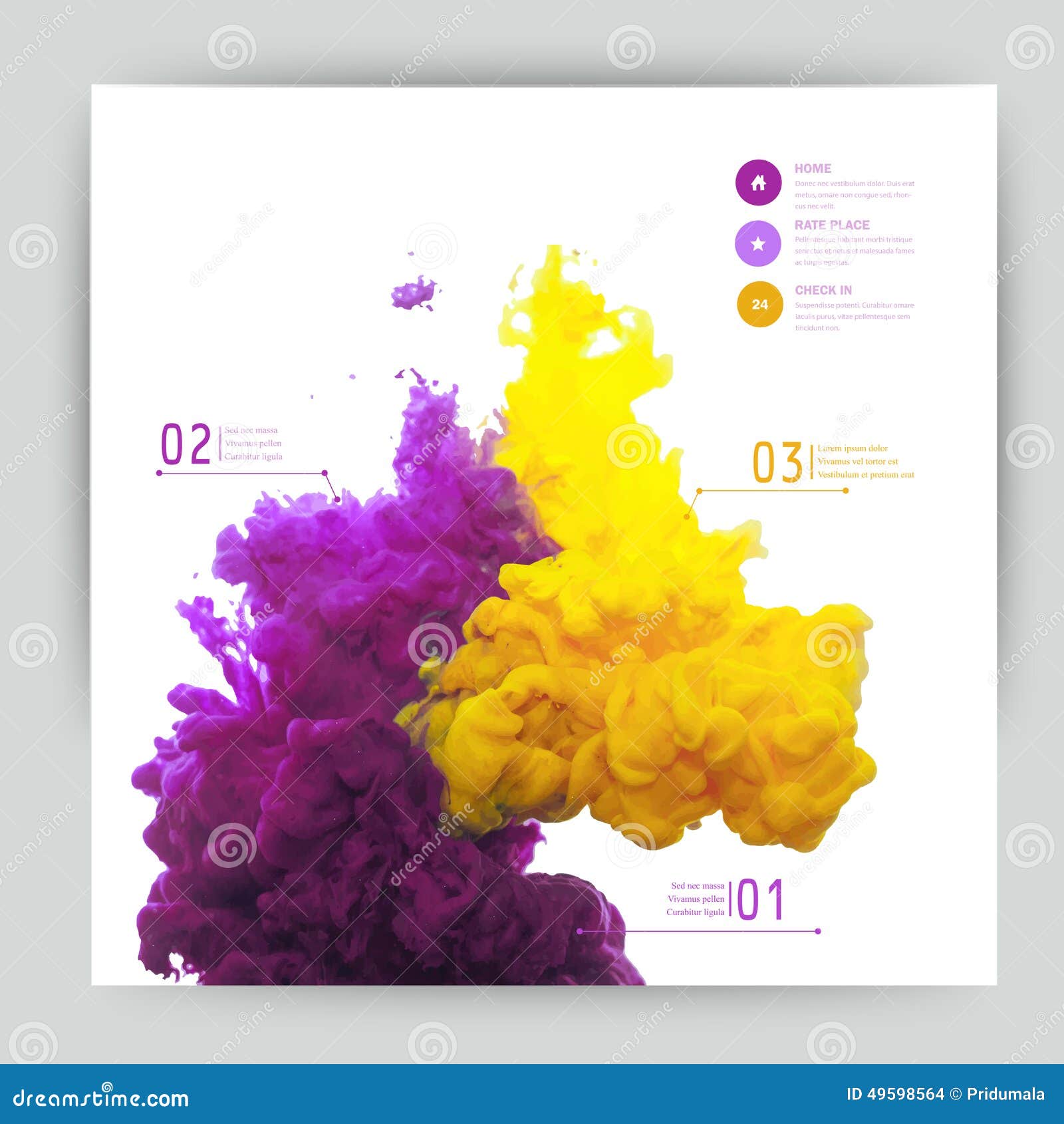 Vector Abstract Cloud. Ink Swirling in Water, Cloud of Ink in Wa Stock ...