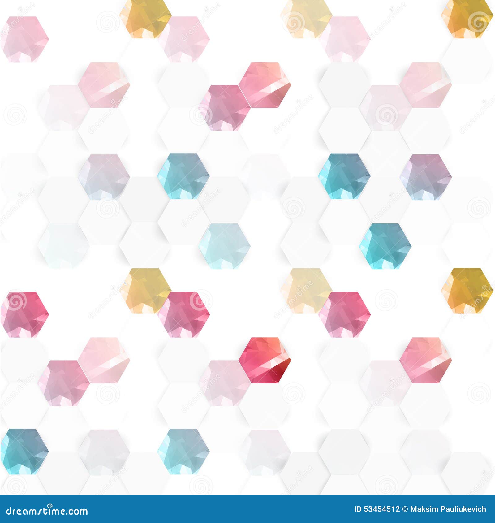 Vector Abstract Color 3d Hexagonal Stock Vector - Illustration of ...