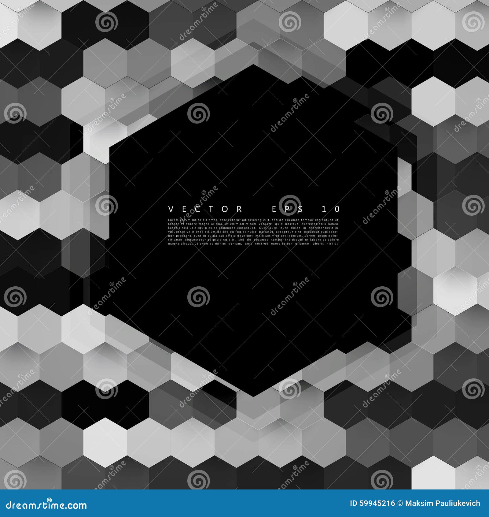 Vector Abstract Color 3d Hexagonal. Stock Vector - Illustration of grid ...