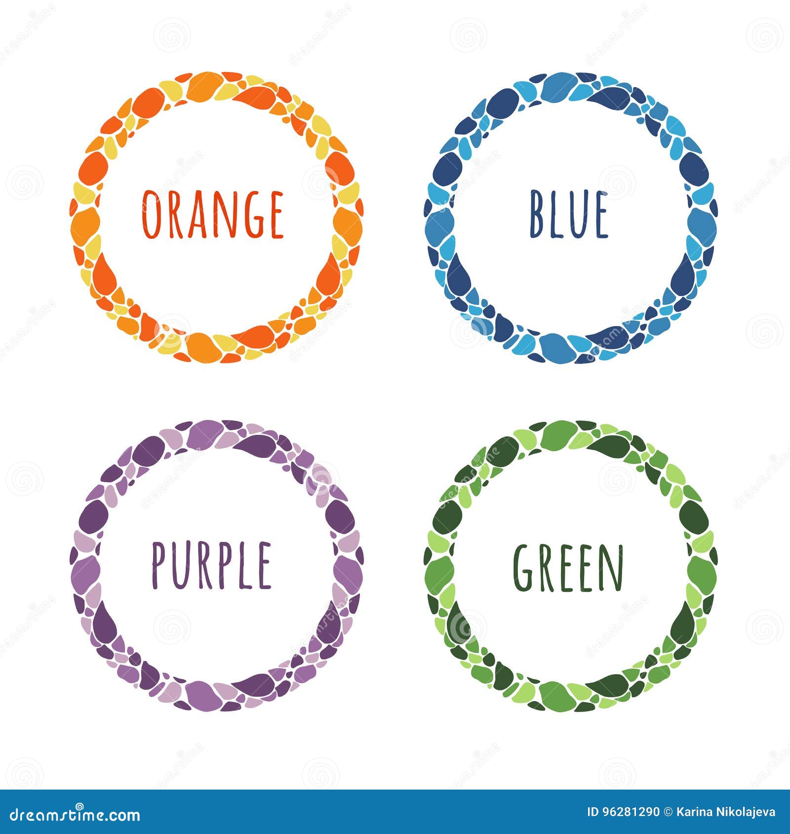 Vector Abstract Color Frames. Stock Vector - Illustration of icon ...