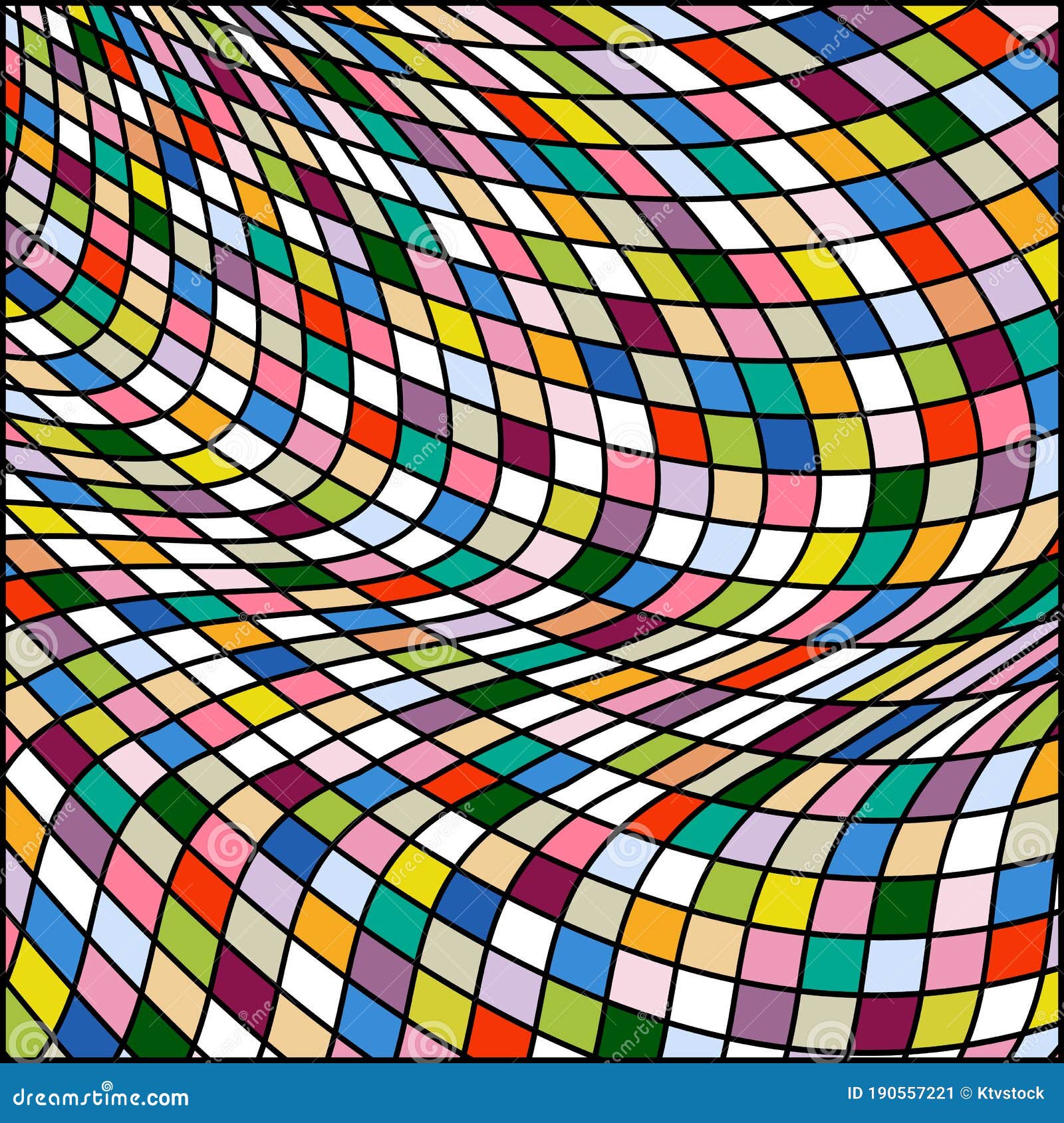 Vector Abstract Color Grid Pattern Stock Vector - Illustration of grid ...
