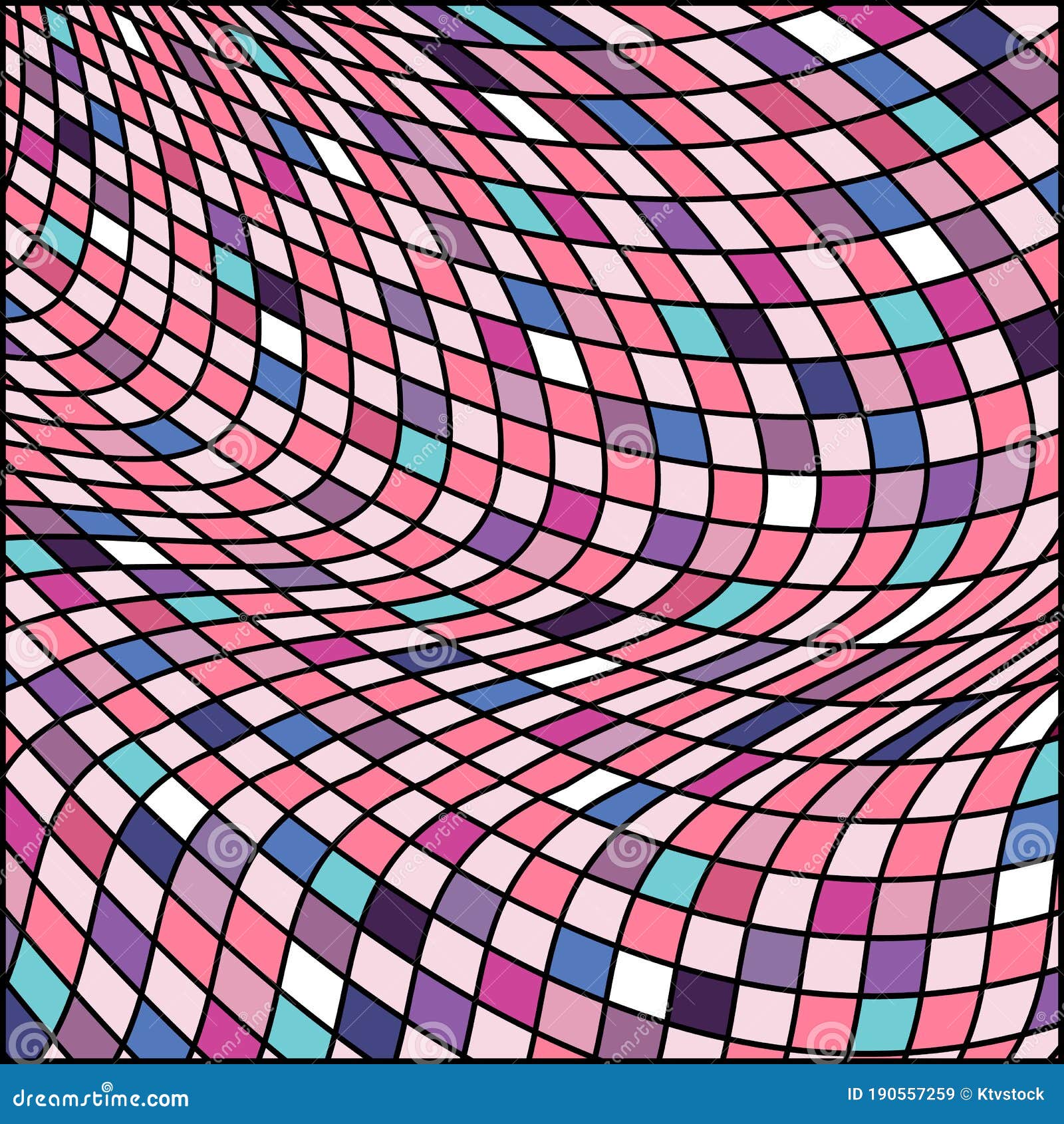 Vector Abstract Color Grid Pattern Stock Vector Illustration Of