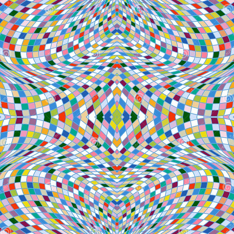 Vector Abstract Color Grid Pattern. Stock Vector - Illustration of line ...