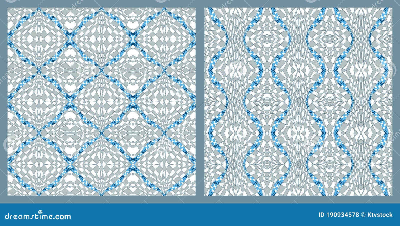 Vector Abstract Color Grid Patterns Set Stock Vector - Illustration of ...