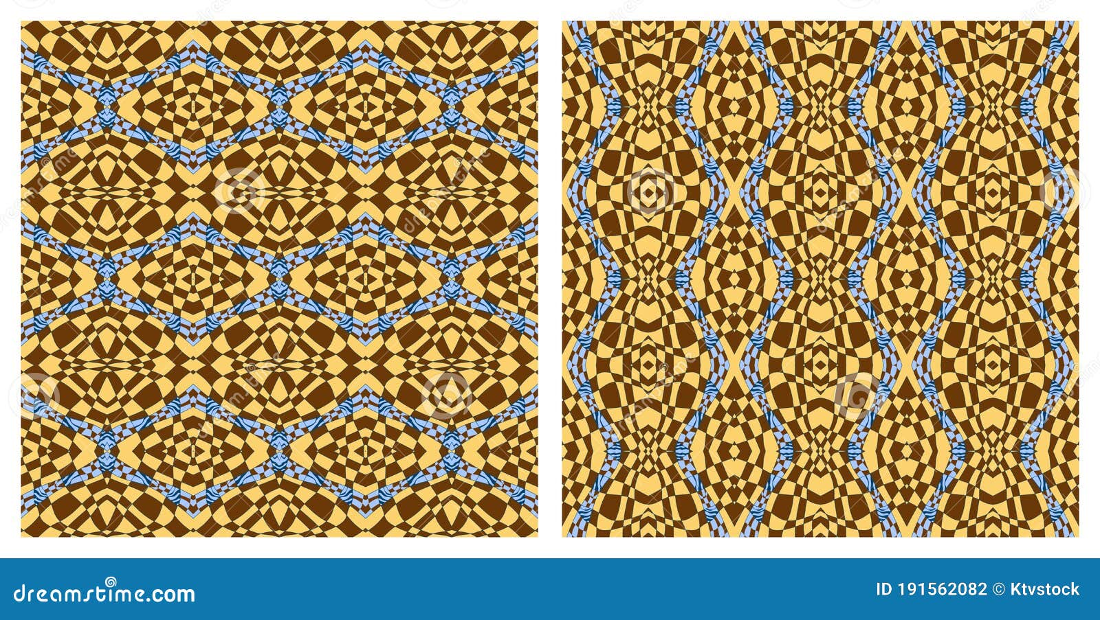 Vector Abstract Color Grid Patterns Set. Stock Vector - Illustration of ...