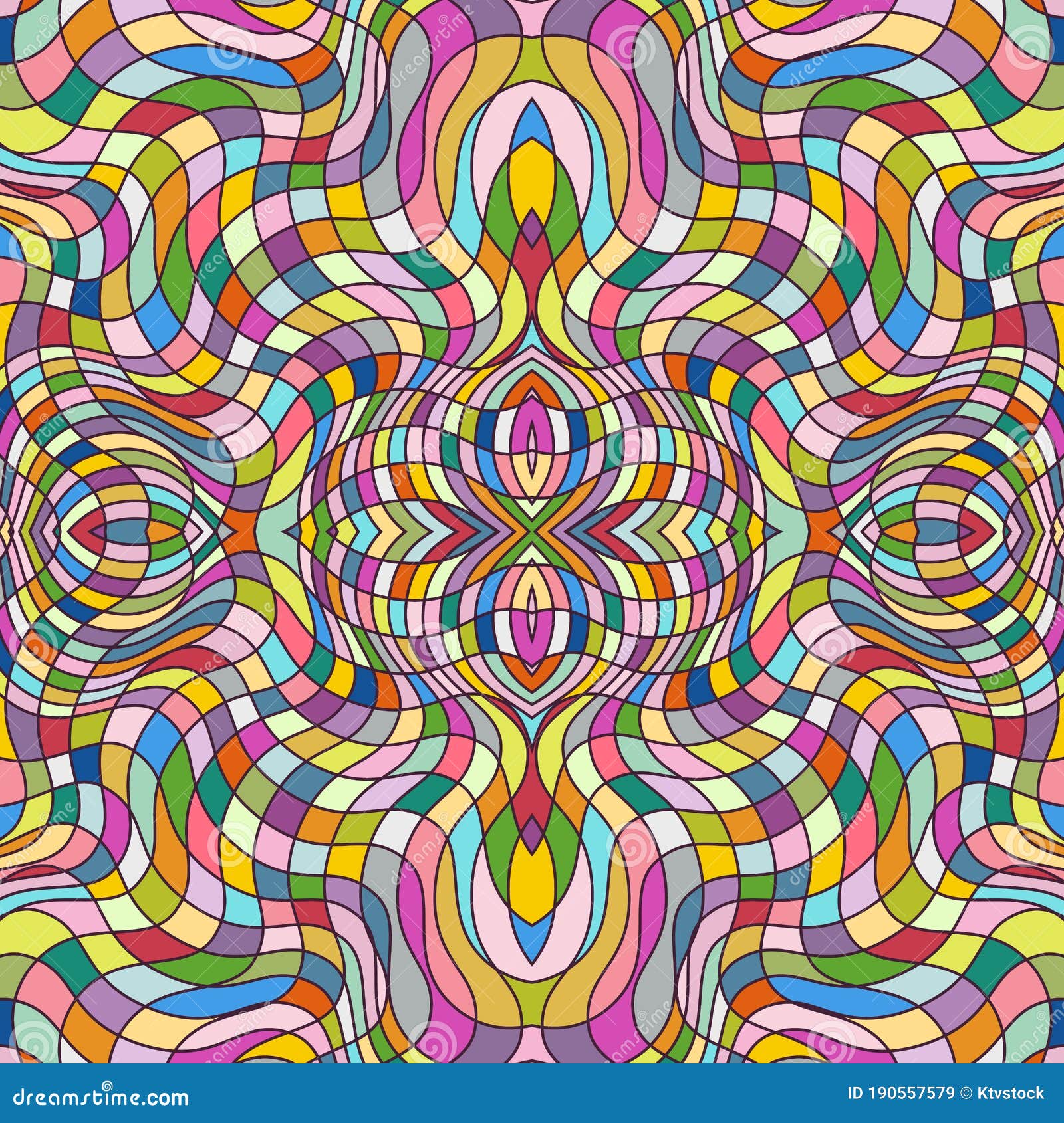 Vector Abstract Color Grid Seamless Pattern Stock Vector Illustration