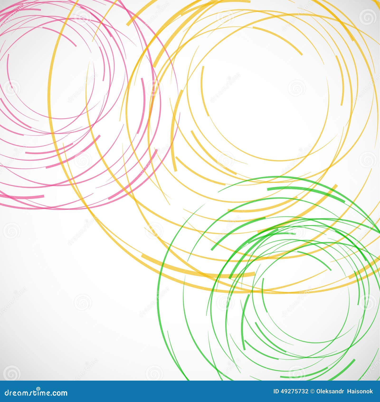Vector Abstract Color Line and Circle Background Stock Vector ...
