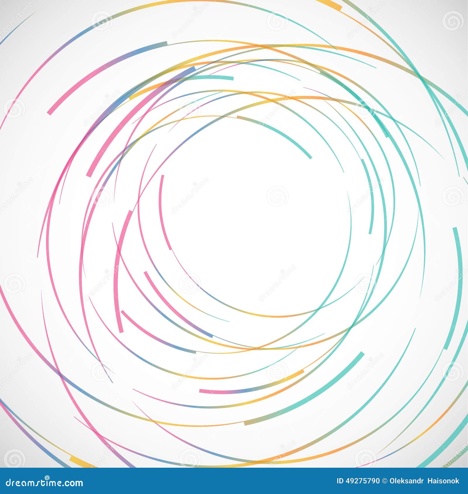 Vector Abstract Color Line and Circle Background Stock Vector ...