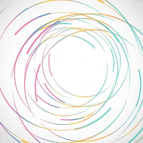 Vector Abstract Color Line and Circle Background Stock Vector ...