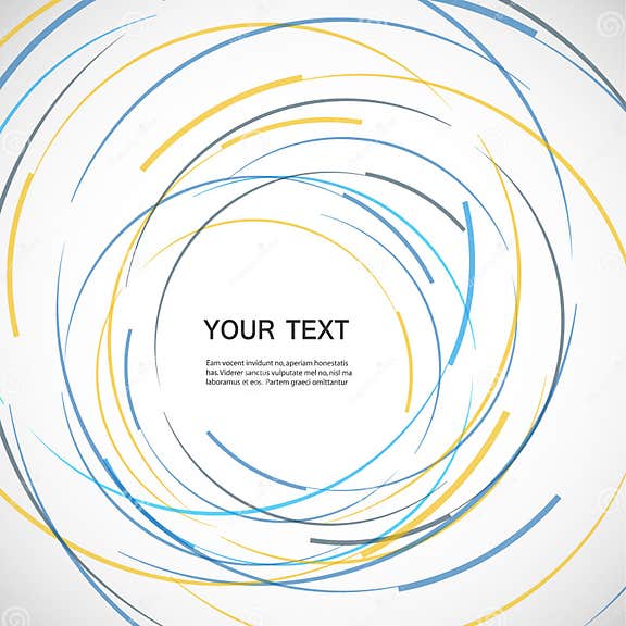 Vector Abstract Color Line and Circle Background Stock Vector ...