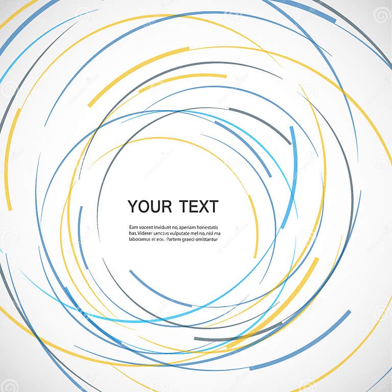 Vector Abstract Color Line and Circle Background Stock Vector ...