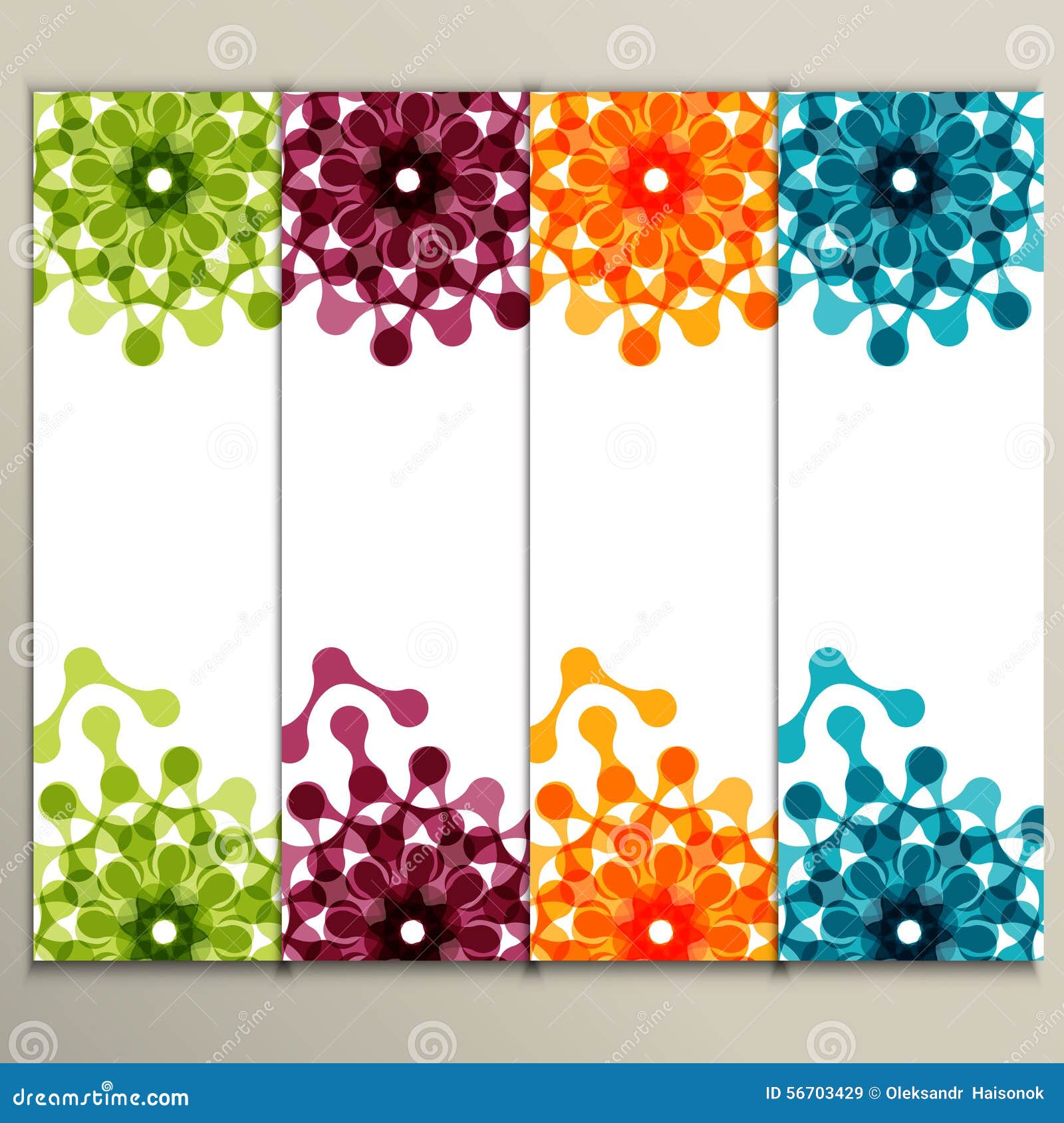 Vector Abstract Color Pattern on Banner Background Stock Vector ...