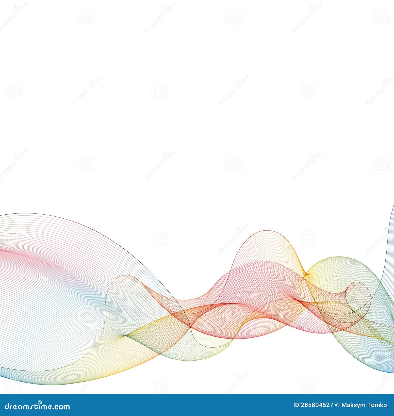 Vector Abstract Color Wave. Design Element. Template for Presentation ...