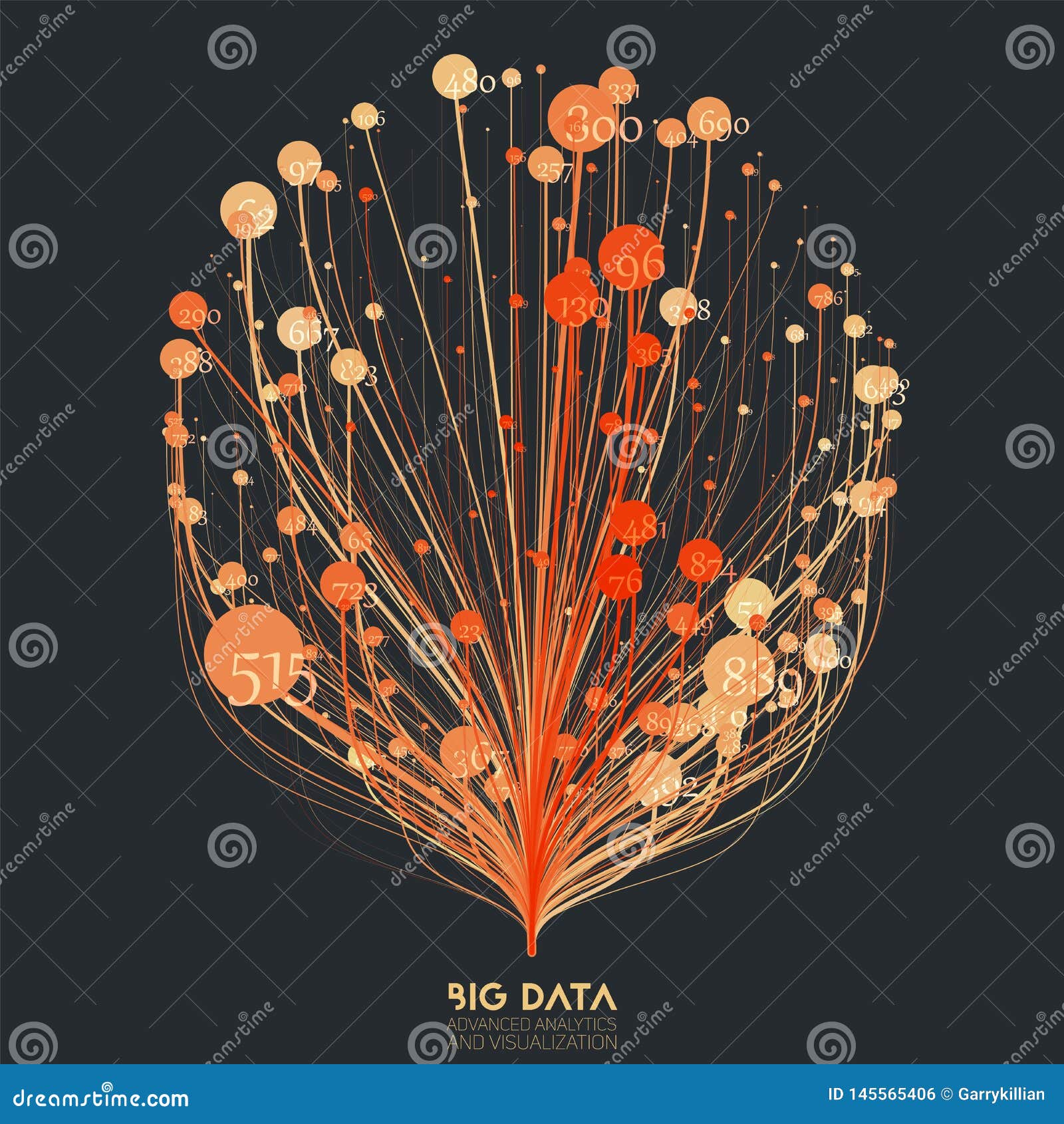 Vector Abstract Colorful Big Data Information Sorting Visualization 7757