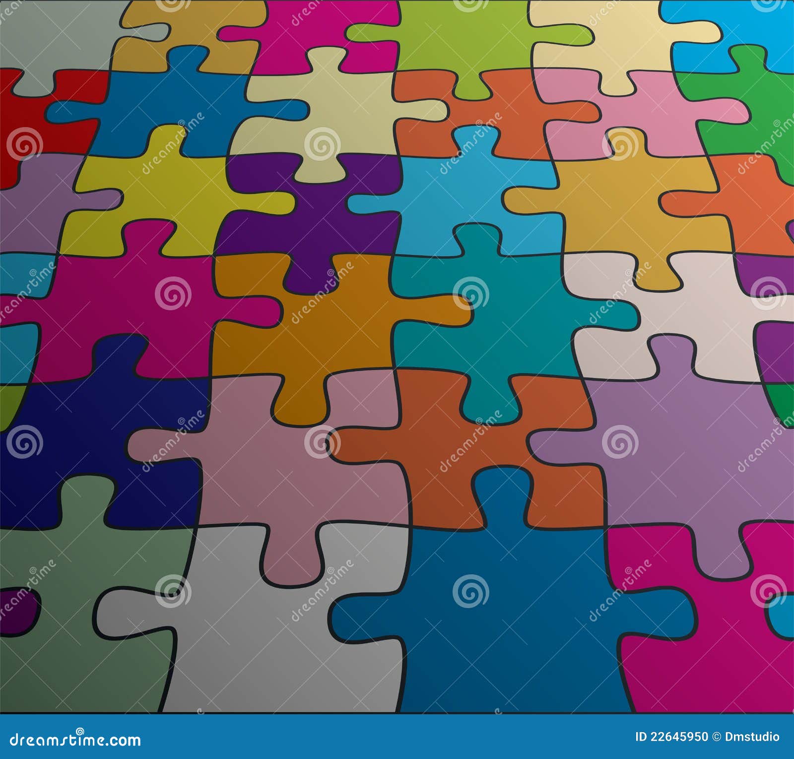 Vector Abstract Colorful Puzzle Background Stock Vector - Illustration ...