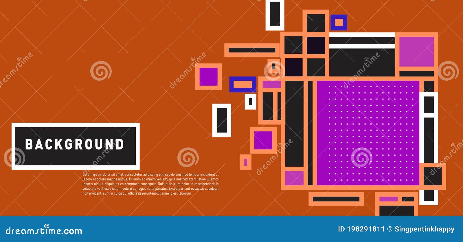 Vector Abstract Colorful Rectangle Background for Banner Stock Vector ...