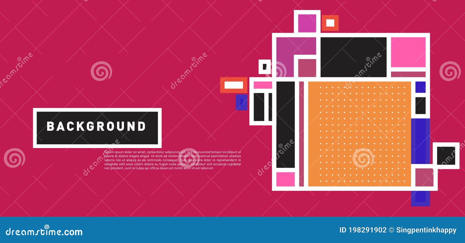 Vector Abstract Colorful Rectangle Background for Banner Stock Vector ...