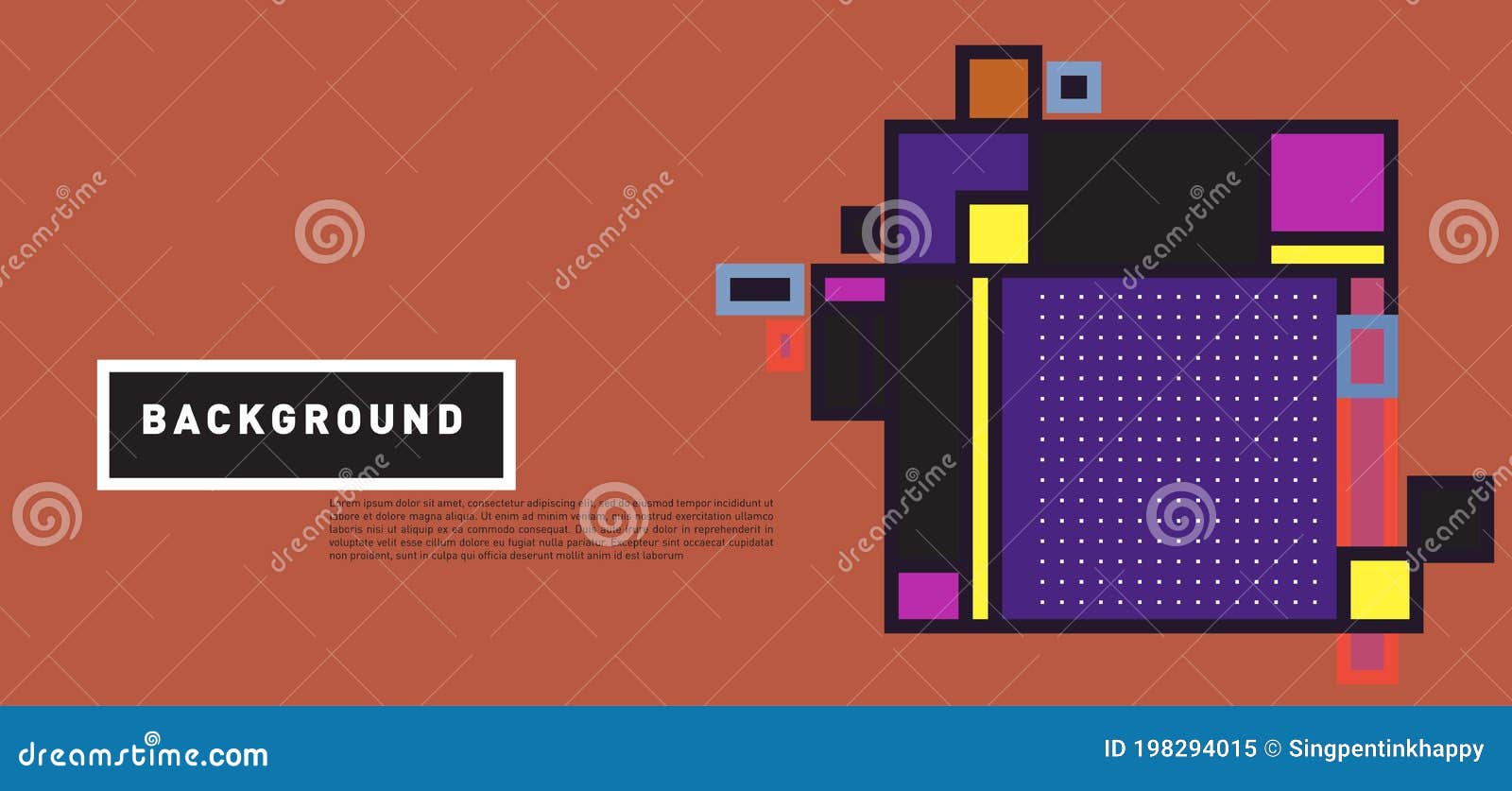 Vector Abstract Colorful Rectangle Background for Banner Stock Vector ...