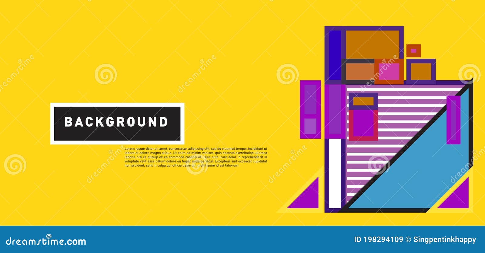 Vector Abstract Colorful Rectangle Background for Banner Stock Vector ...