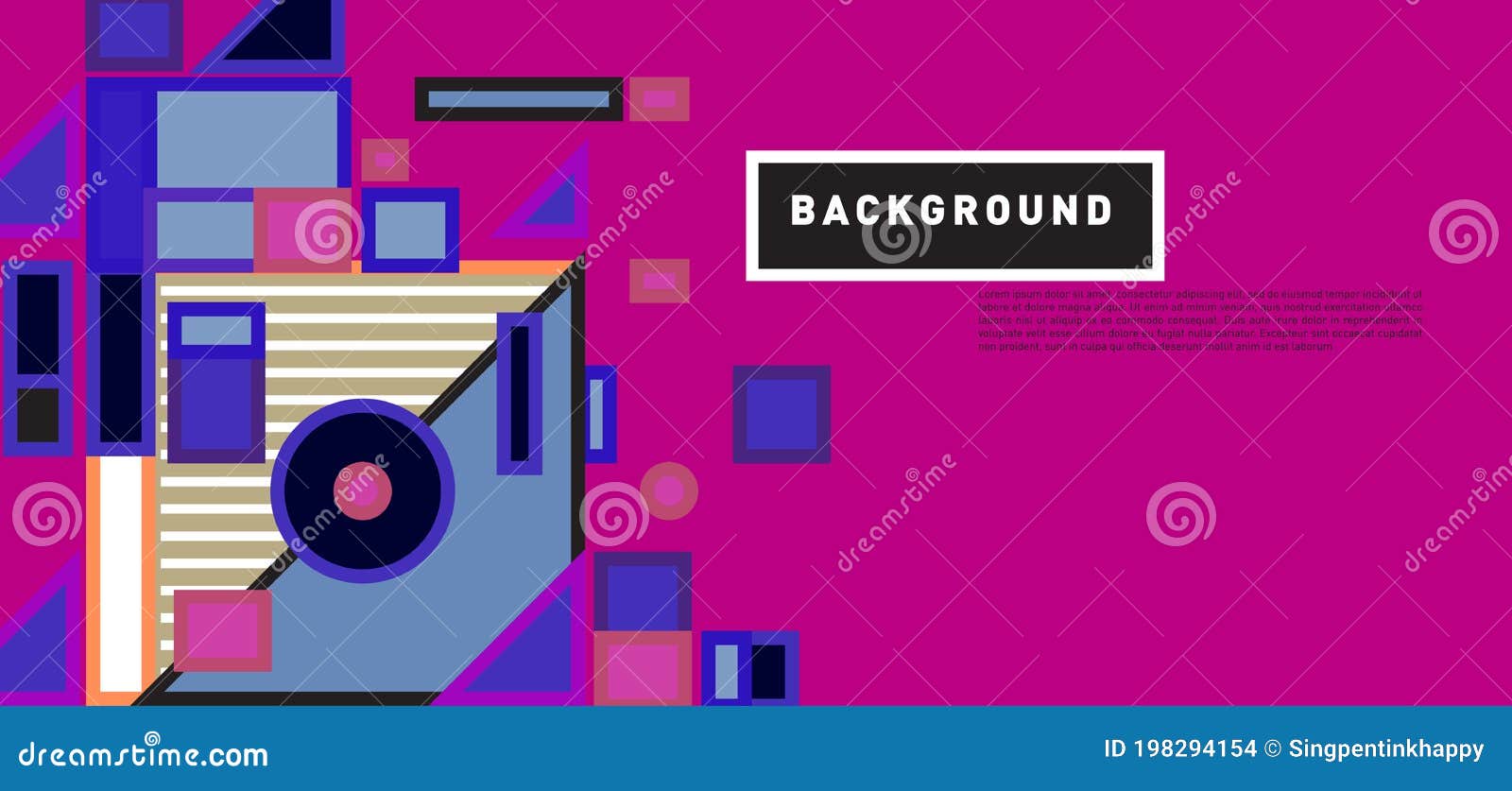 Vector Abstract Colorful Rectangle Background for Banner Stock Vector ...