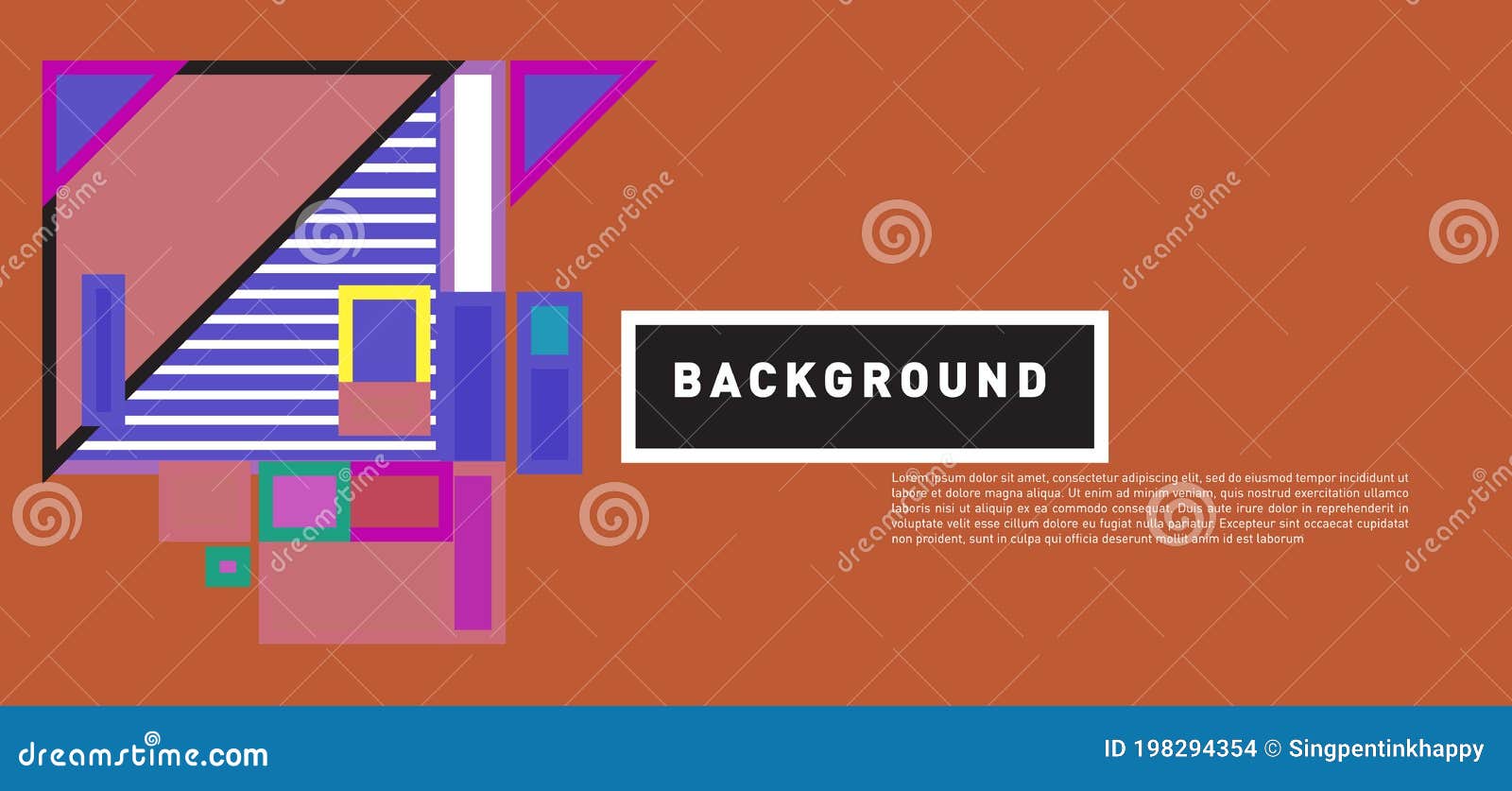 Vector Abstract Colorful Rectangle Background for Banner Stock Vector ...