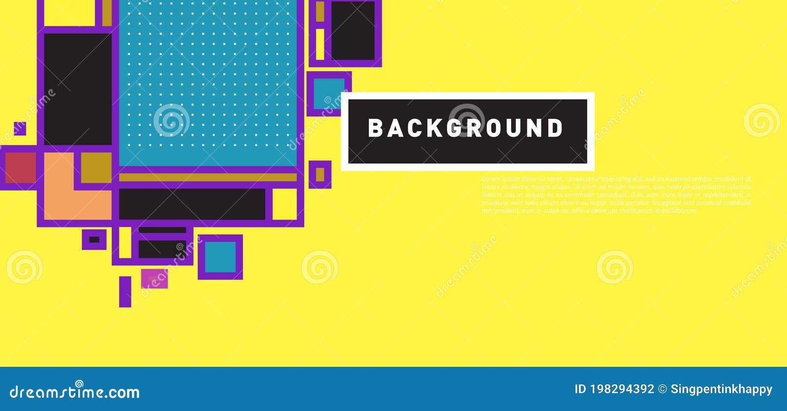 Vector Abstract Colorful Rectangle Background for Banner Stock Vector ...