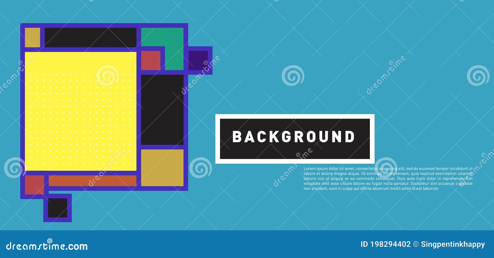 Vector Abstract Colorful Rectangle Background for Banner Stock Vector ...