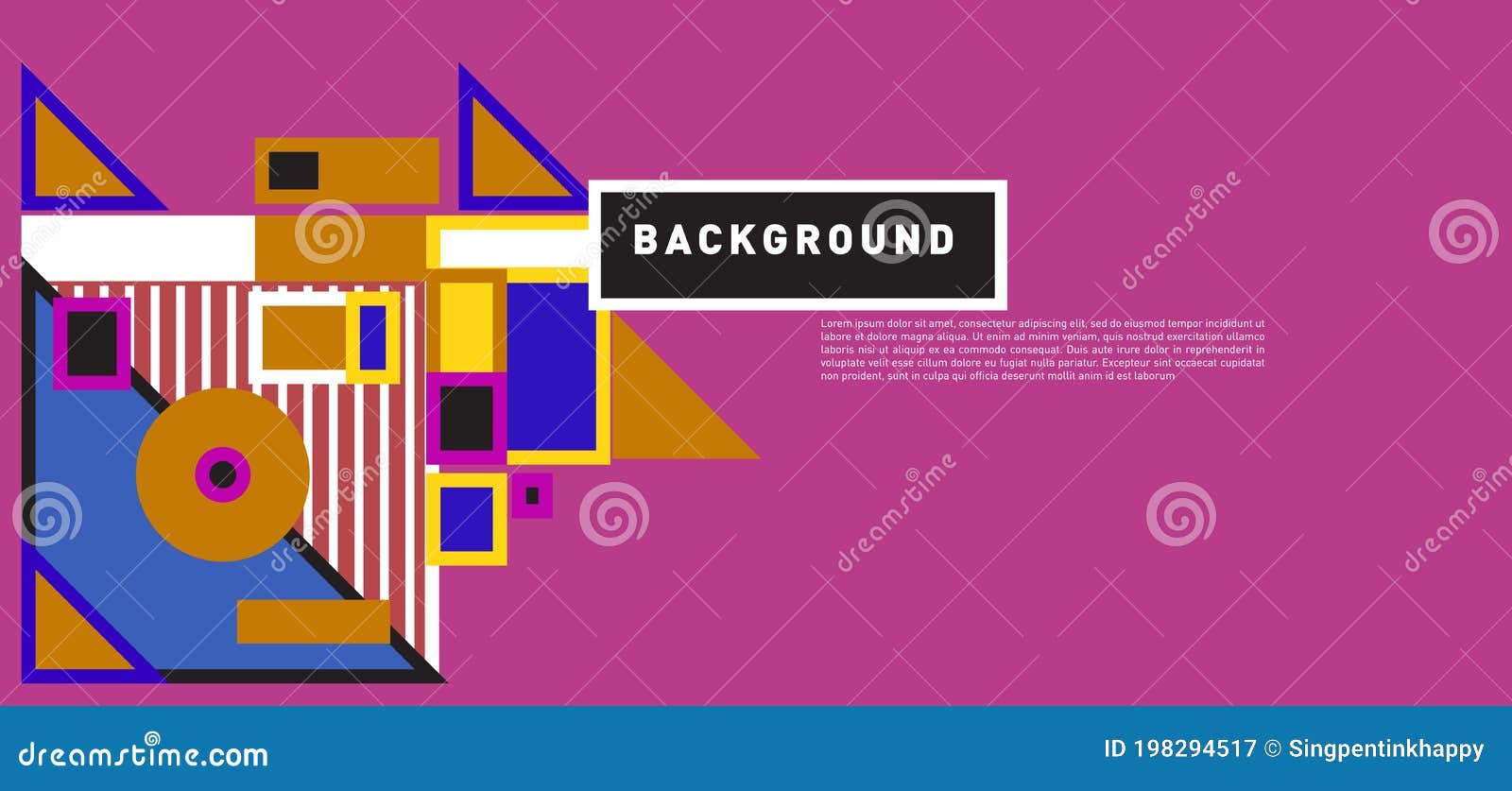 Vector Abstract Colorful Rectangle Background for Banner Stock Vector ...