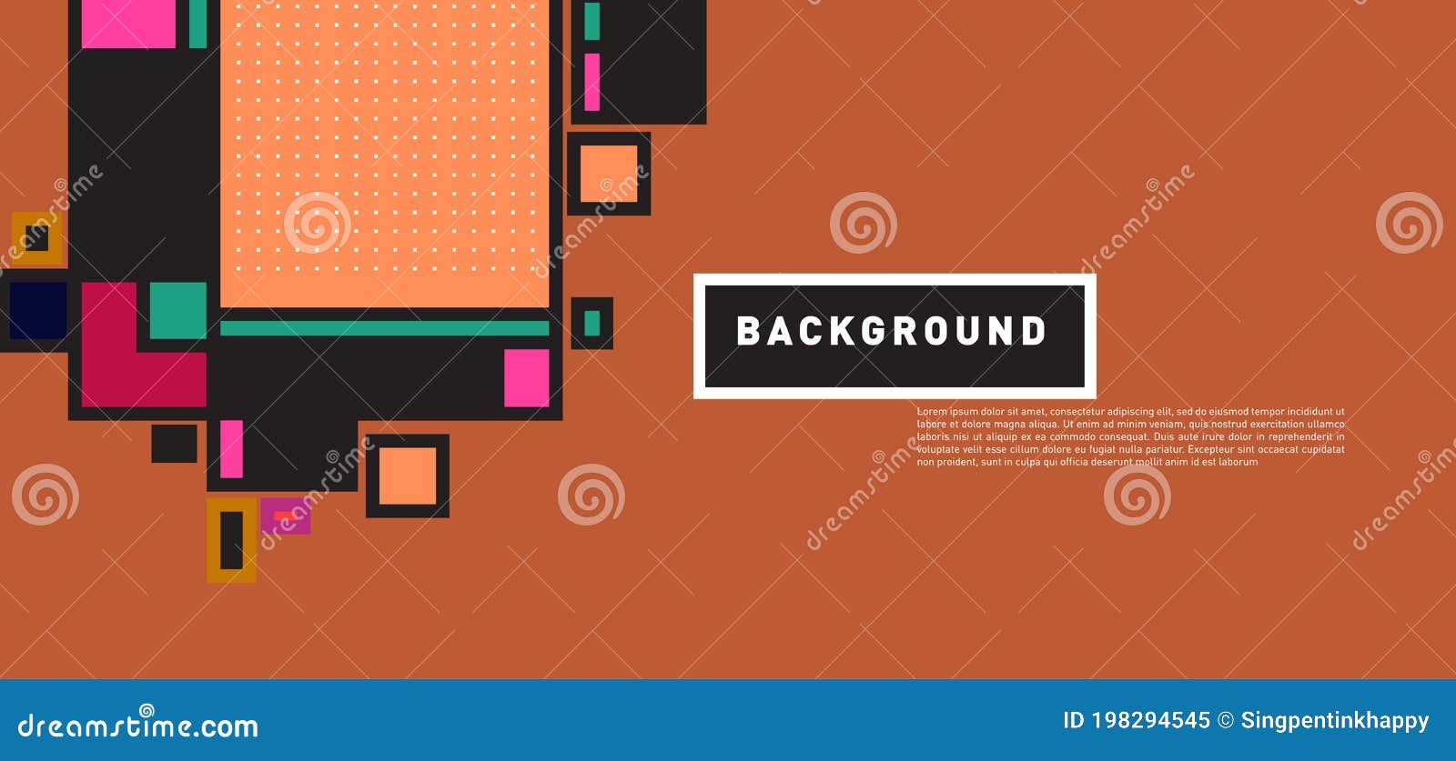 Vector Abstract Colorful Rectangle Background for Banner Stock Vector ...