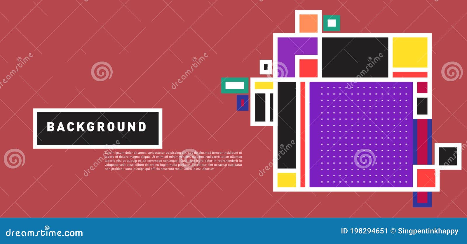 Vector Abstract Colorful Rectangle Background for Banner Stock Vector ...