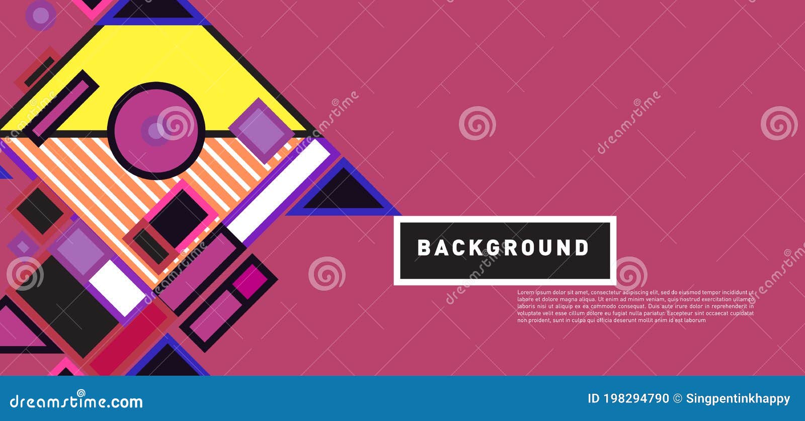 Vector Abstract Colorful Rectangle Background for Banner Stock Vector ...