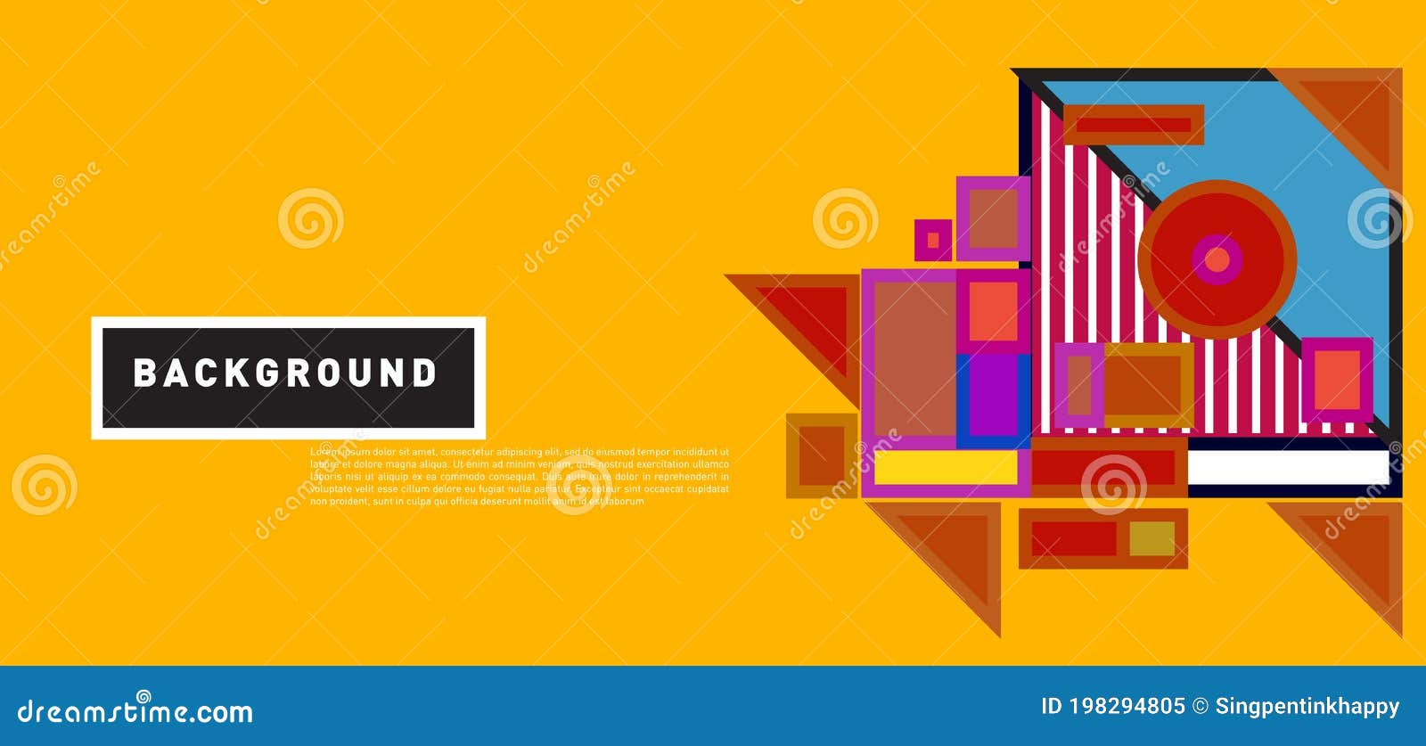 Vector Abstract Colorful Rectangle Background for Banner Stock Vector ...