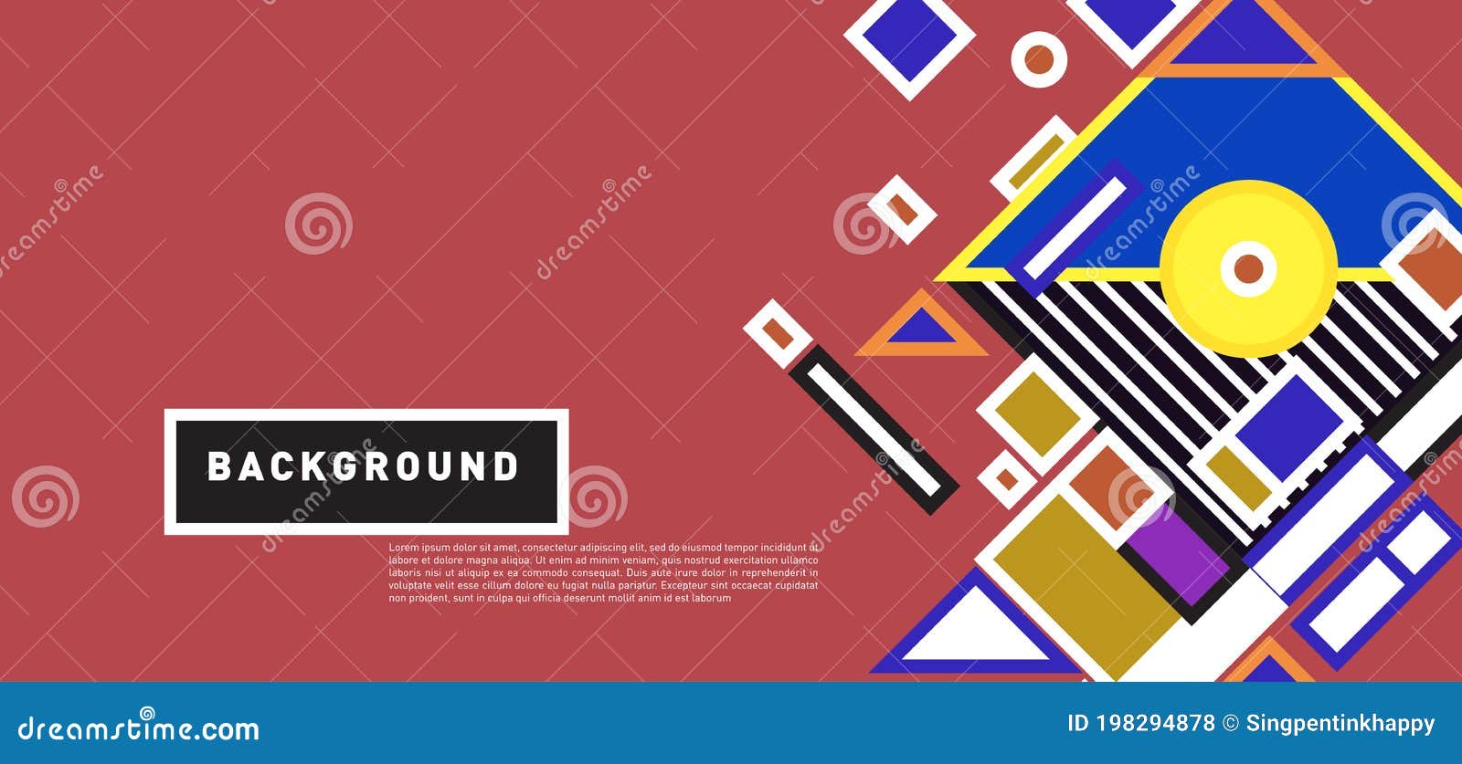 Vector Abstract Colorful Rectangle Background for Banner Stock Vector ...