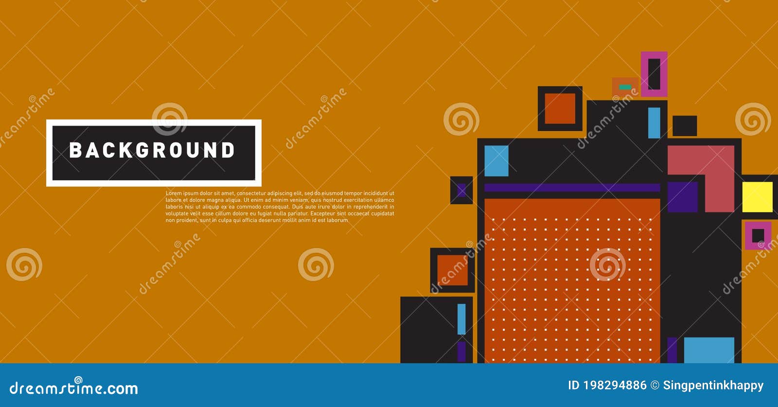 Vector Abstract Colorful Rectangle Background for Banner Stock Vector ...