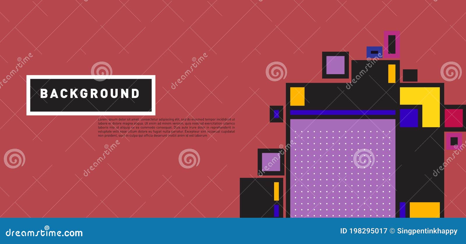 Vector Abstract Colorful Rectangle Background for Banner Stock Vector ...