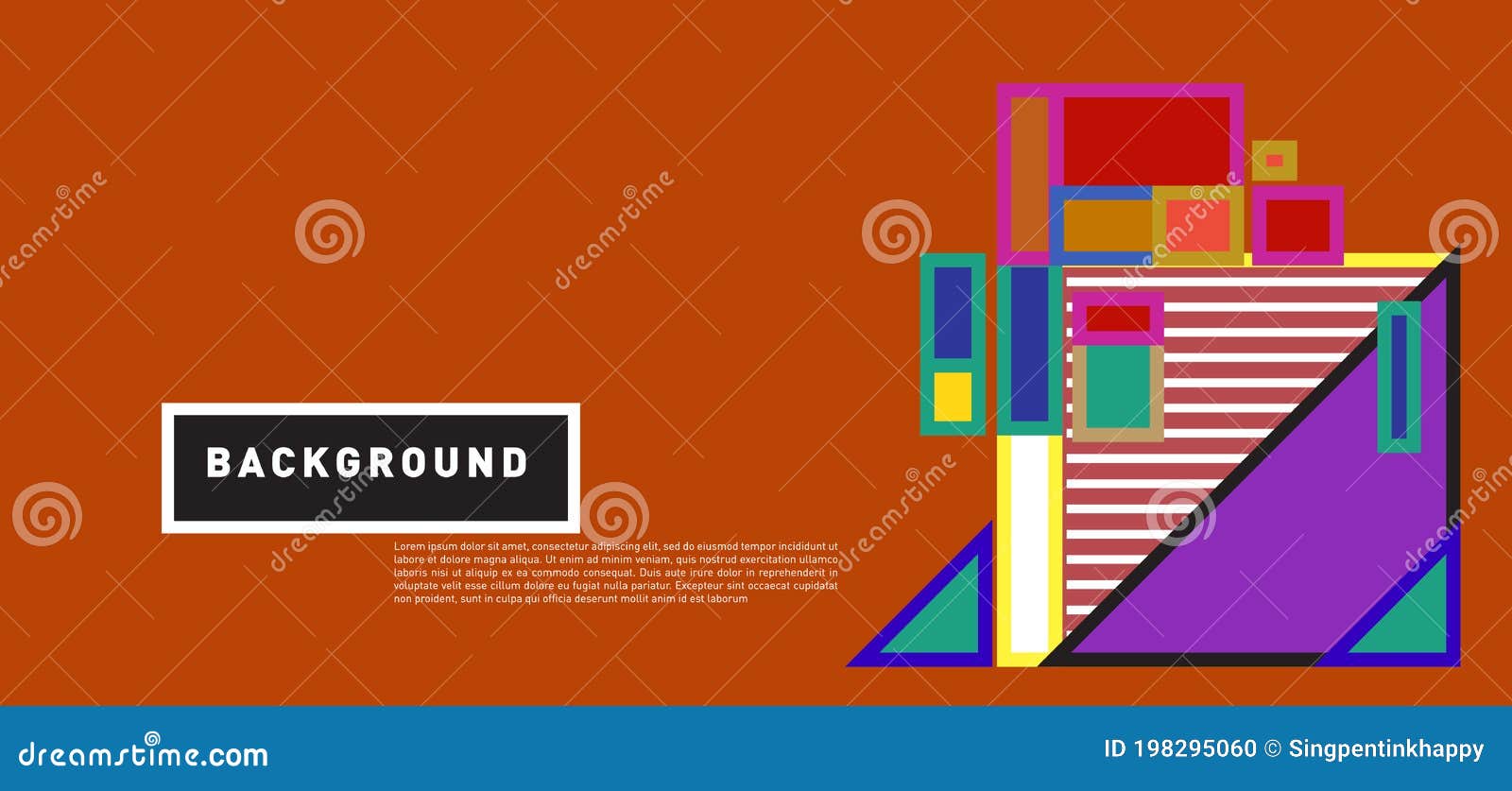 Vector Abstract Colorful Rectangle Background for Banner Stock Vector ...