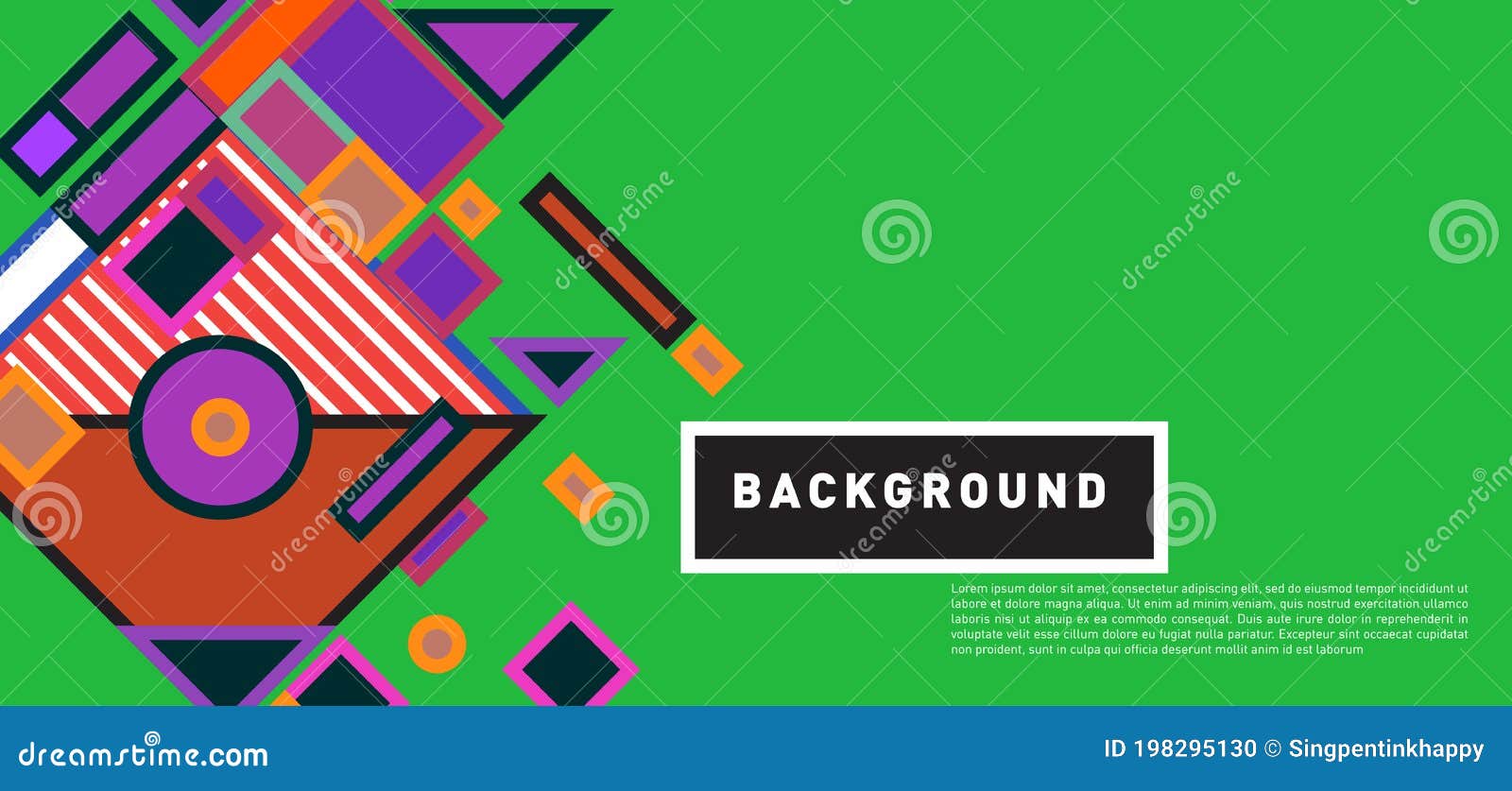Vector Abstract Colorful Rectangle Background for Banner Stock Vector ...