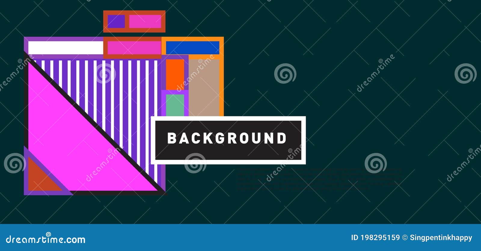 Vector Abstract Colorful Rectangle Background for Banner Stock Vector ...