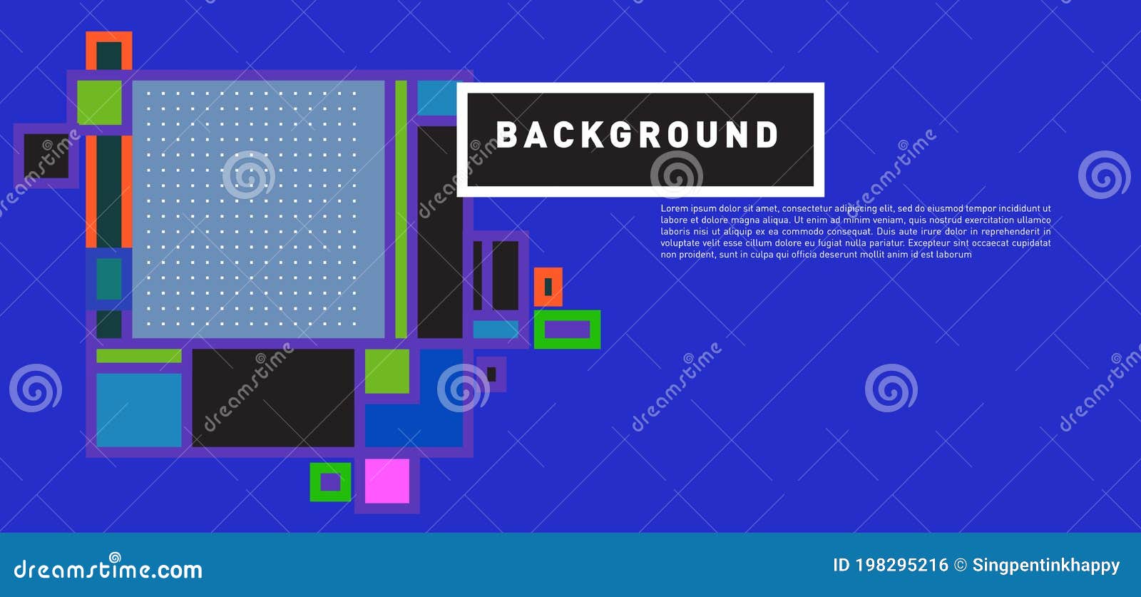 Vector Abstract Colorful Rectangle Background for Banner Stock Vector ...