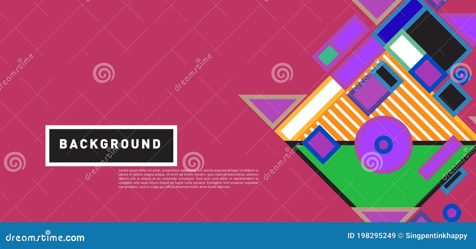 Vector Abstract Colorful Rectangle Background for Banner Stock Vector ...