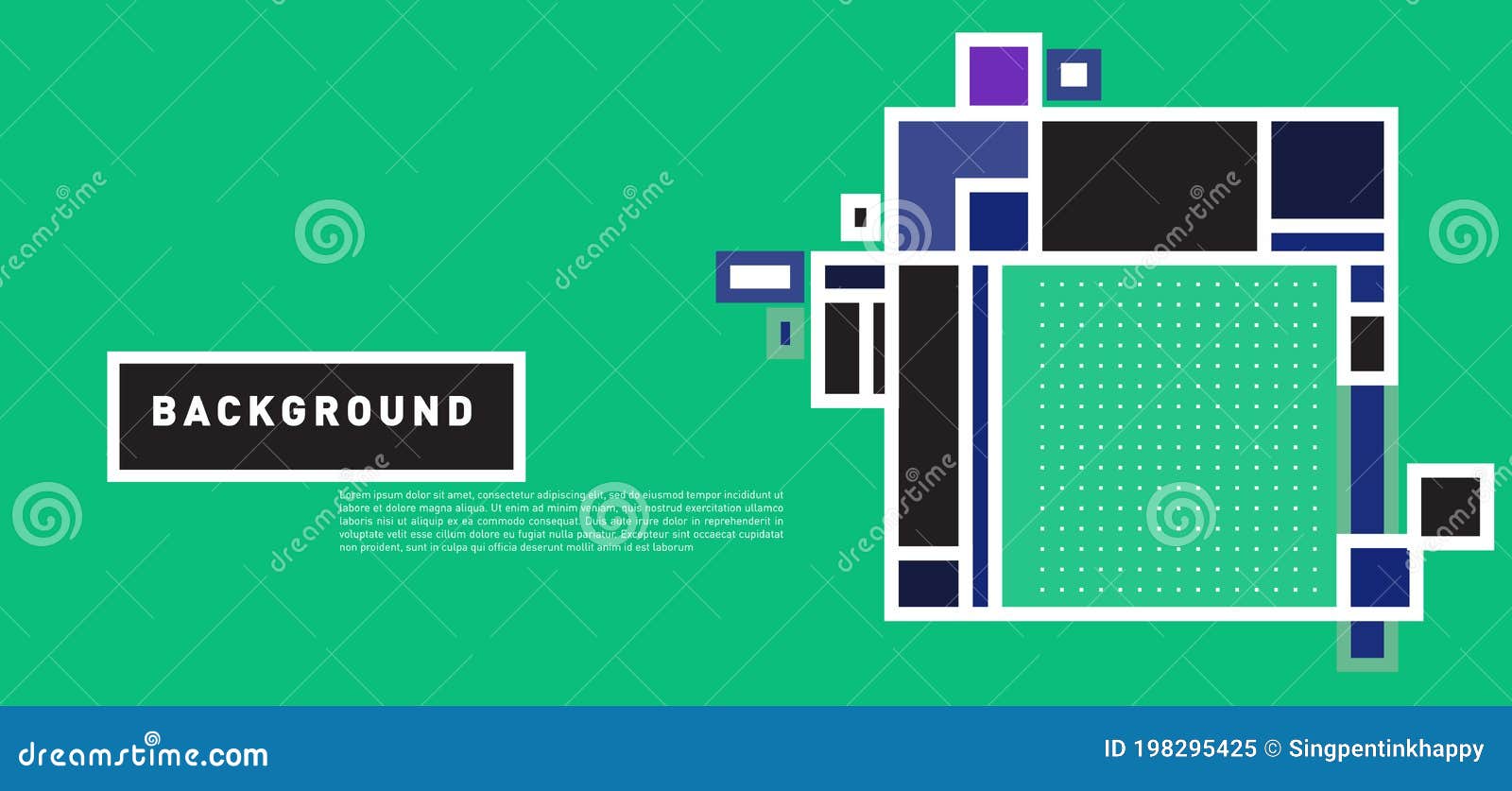 Vector Abstract Colorful Rectangle Background for Banner Stock Vector ...