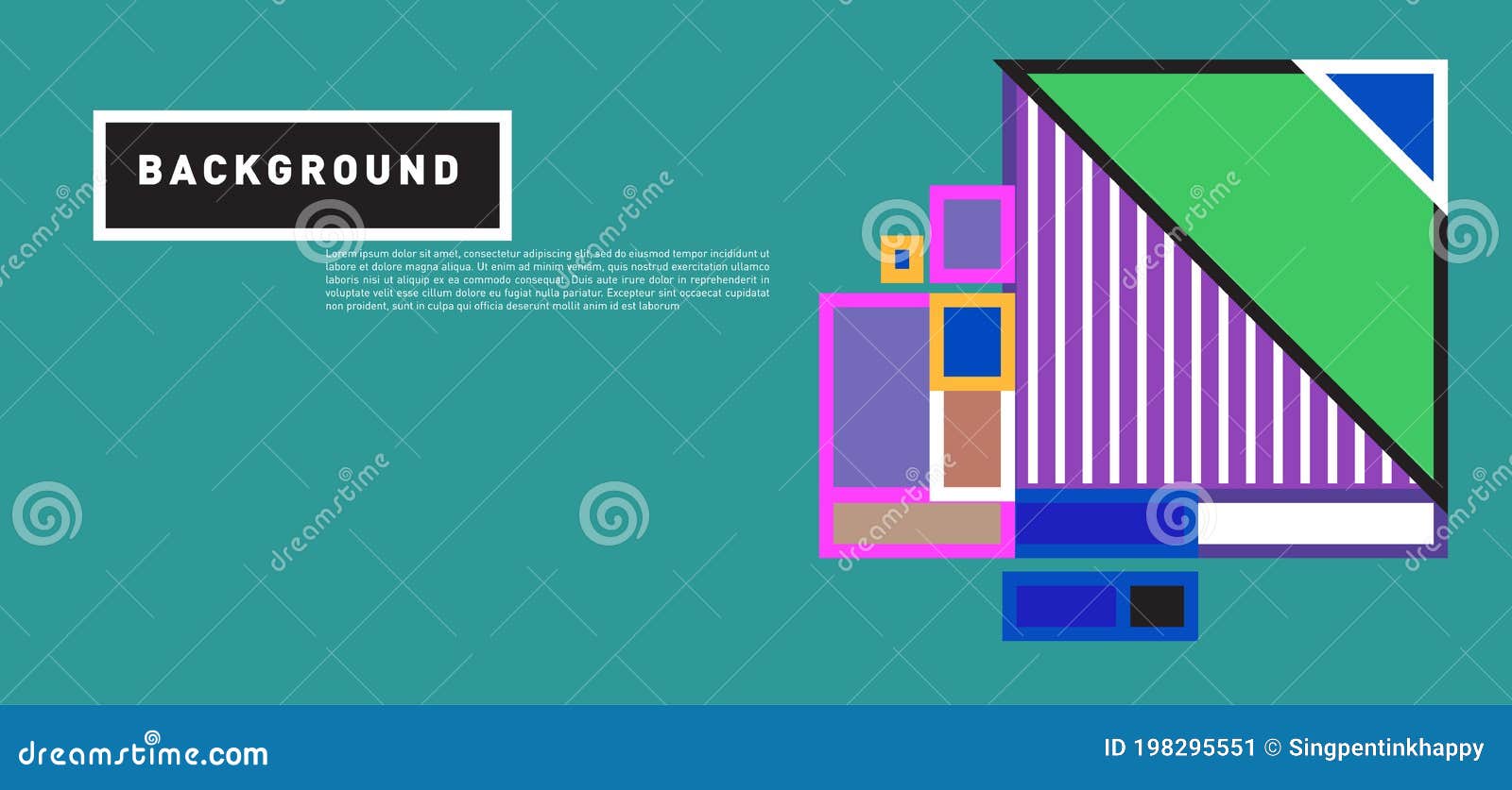 Vector Abstract Colorful Rectangle Background for Banner Stock Vector ...